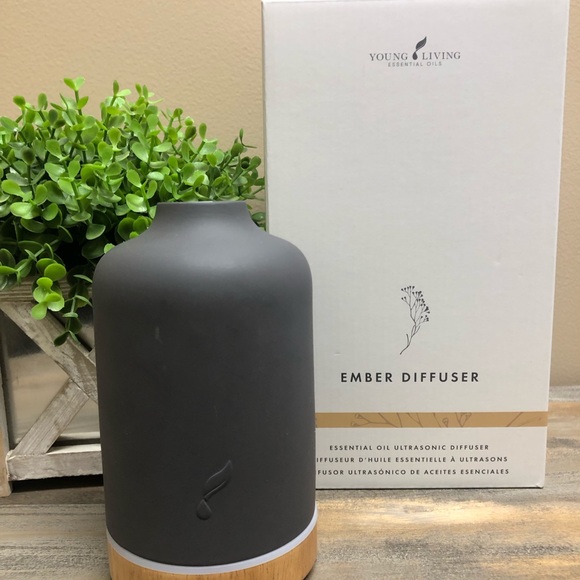 Young Living | Accents | Young Living Ember Diffuser Black Terra Cotta ...